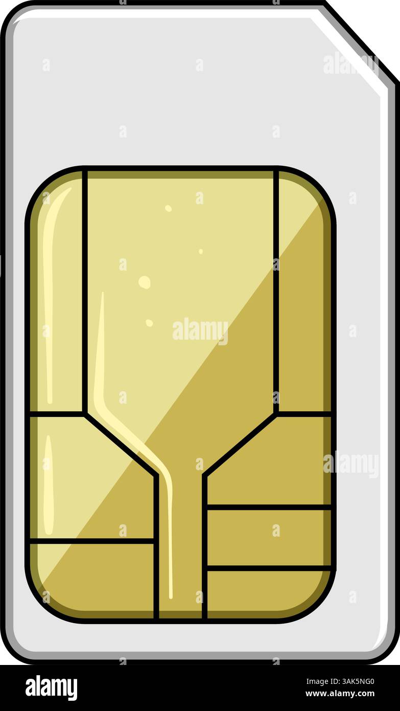 plan sim card cartoon vector illustration Stock Vector Image & Art - Alamy