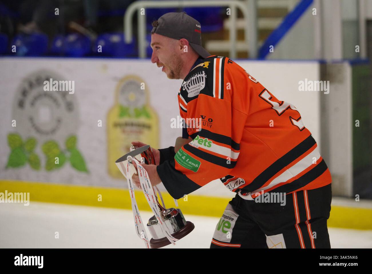 Sheffield, England, 12 April 2025. Presentation of the cup and medals ...