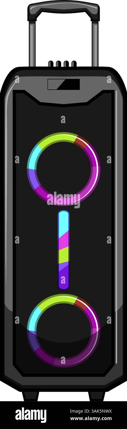 timbre speaker music cartoon vector illustration Stock Vector Image ...