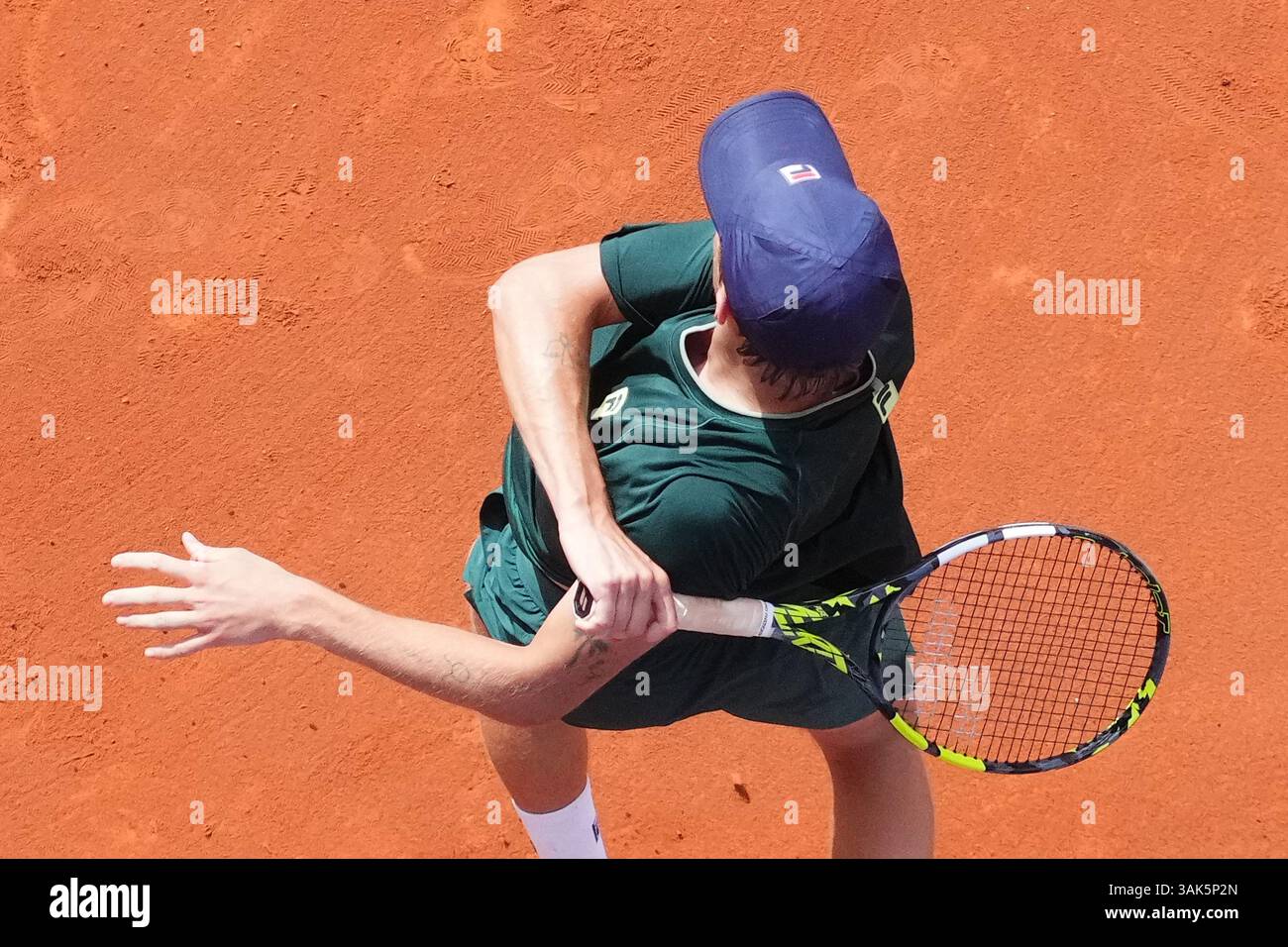 Barcelona, Spain. 12th Apr, 2025. Leo Borg of Sweden, Bjorn Borg's son ...