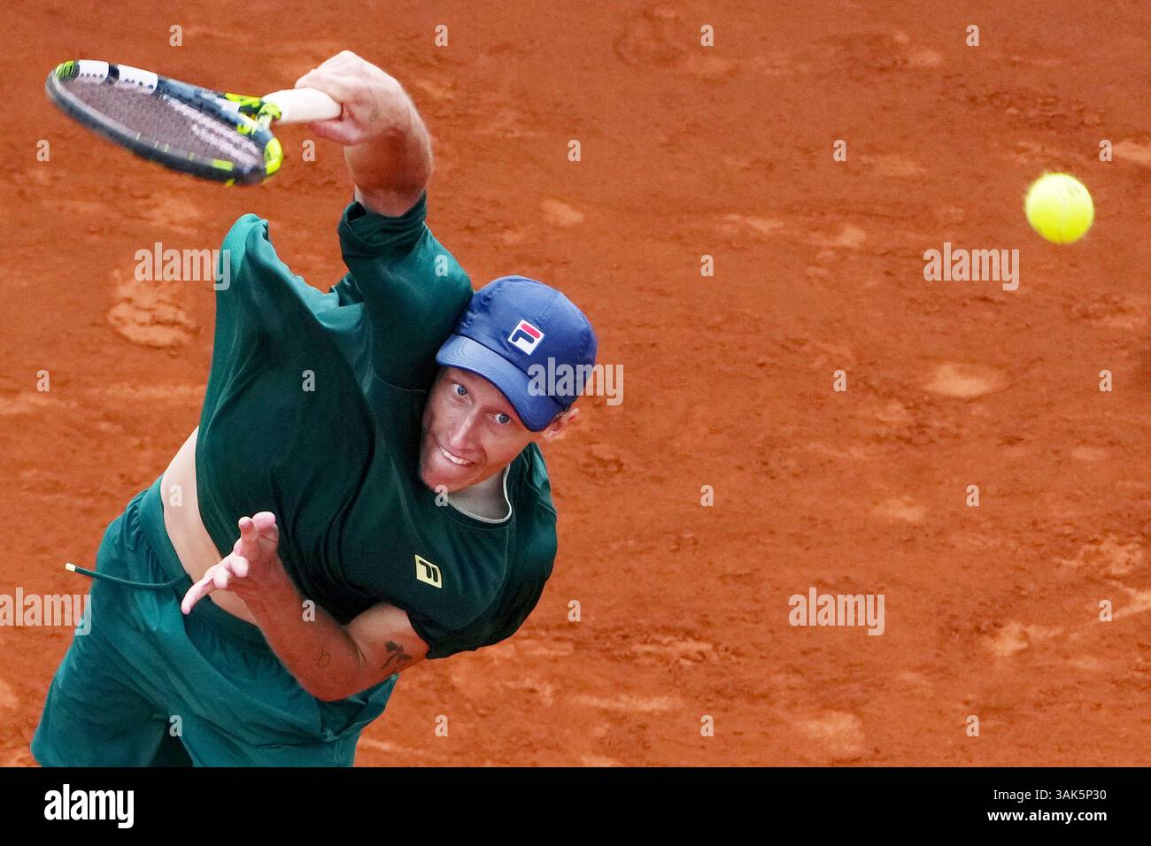Leo Borg of Sweden, Bjorn Borg’s son during the Barcelona Open Banc ...