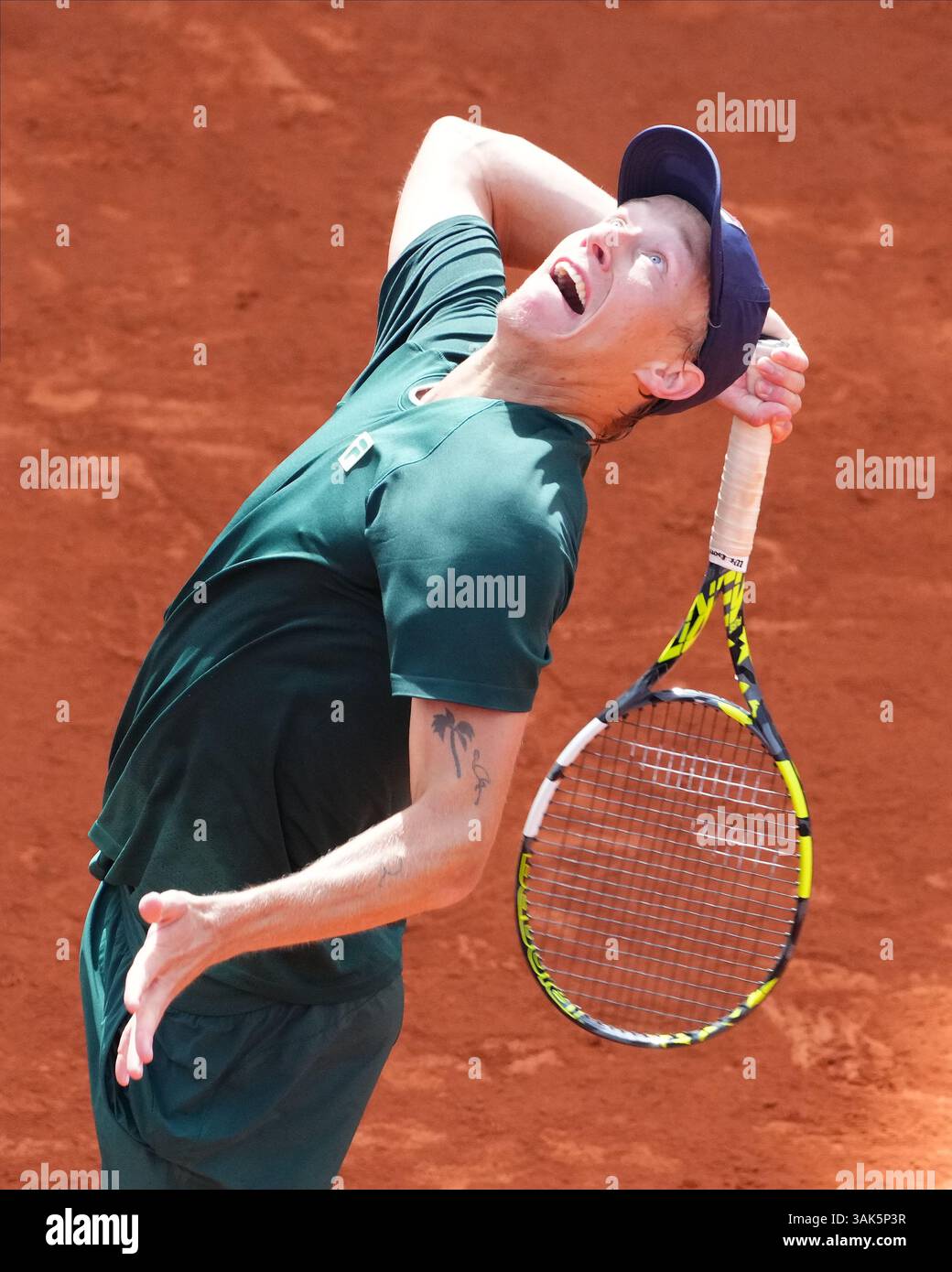 Barcelona, Spain. 12th Apr, 2025. Leo Borg of Sweden, Bjorn Borg's son ...