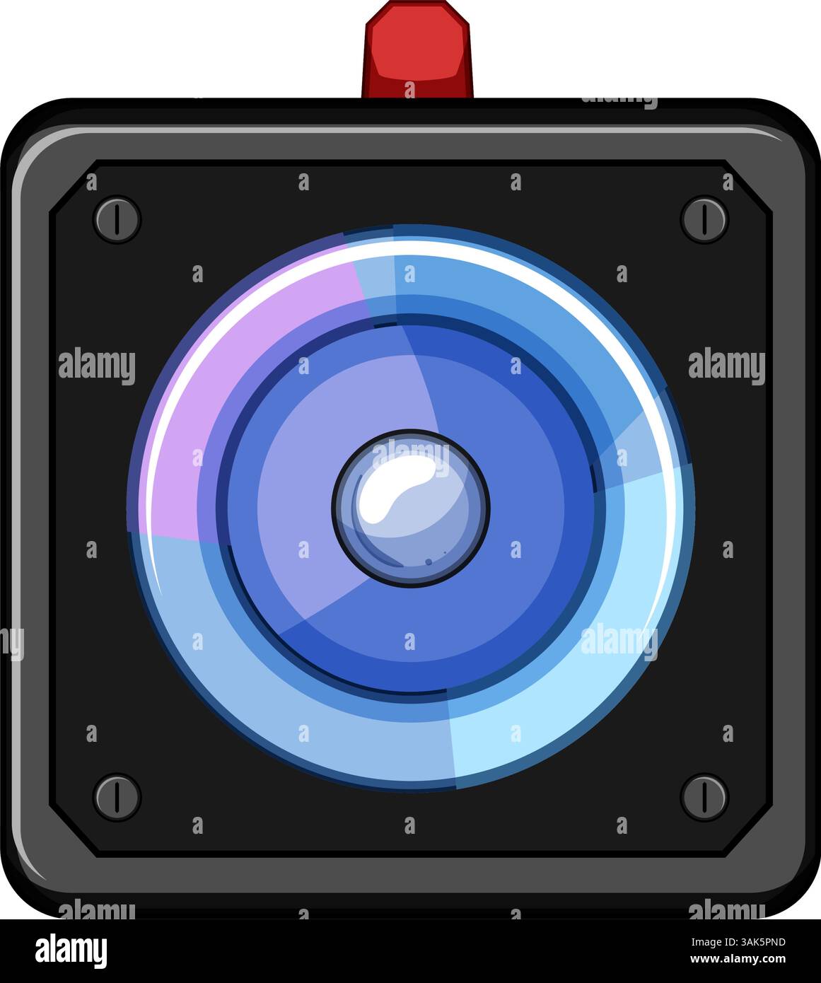 echo speaker music cartoon vector illustration Stock Vector Image & Art ...