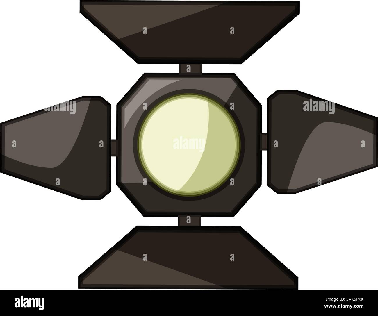actor spotlight stage cartoon vector illustration Stock Vector Image ...