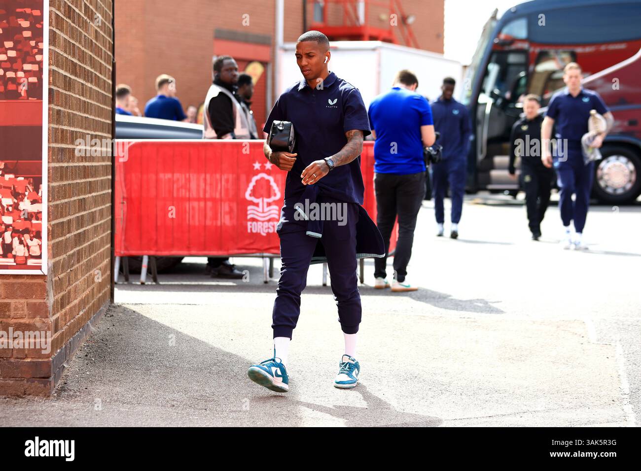 Nottingham, UK. 12th Apr, 2025. Ashley Young of Everton arrives at the ...