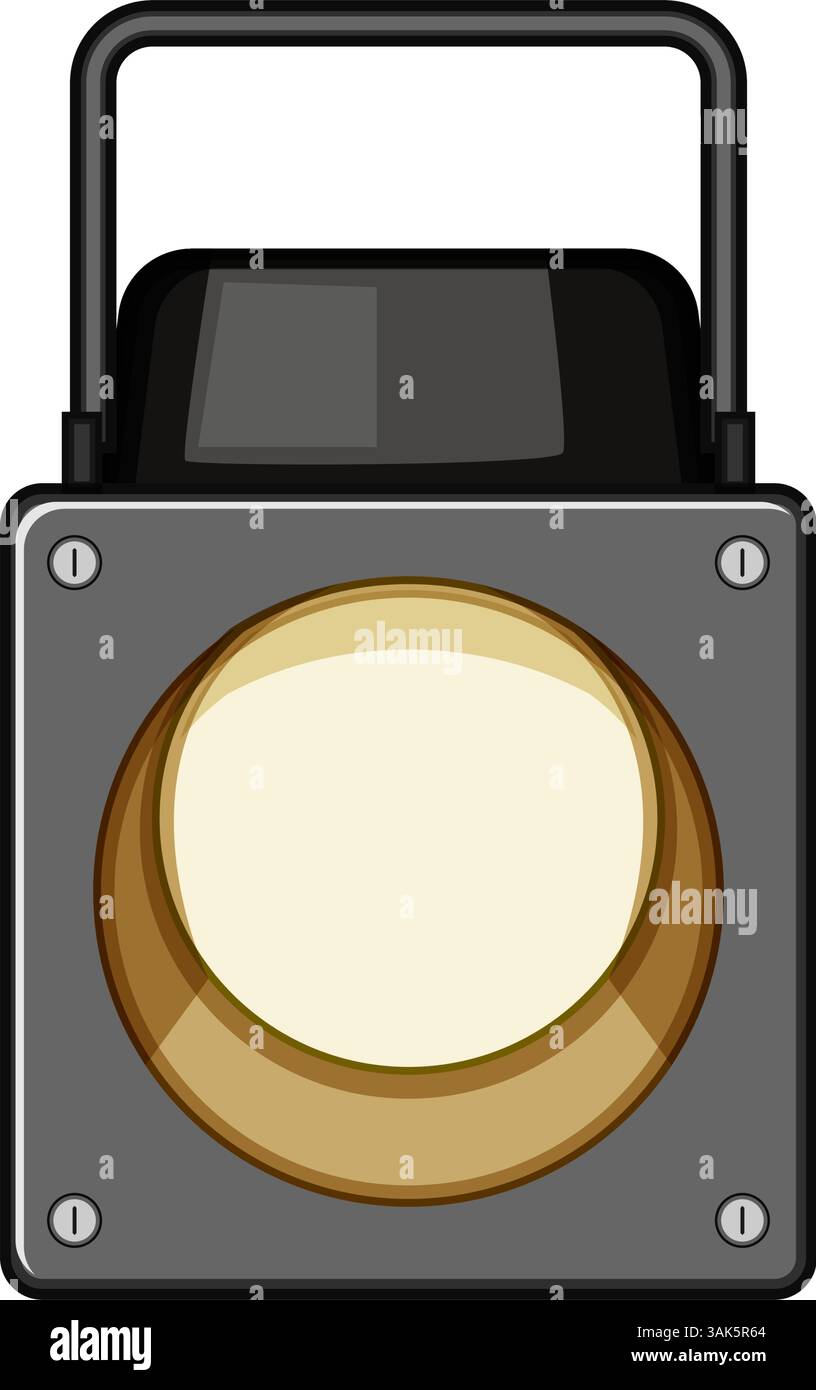 lighting spotlight stage cartoon vector illustration Stock Vector Image ...