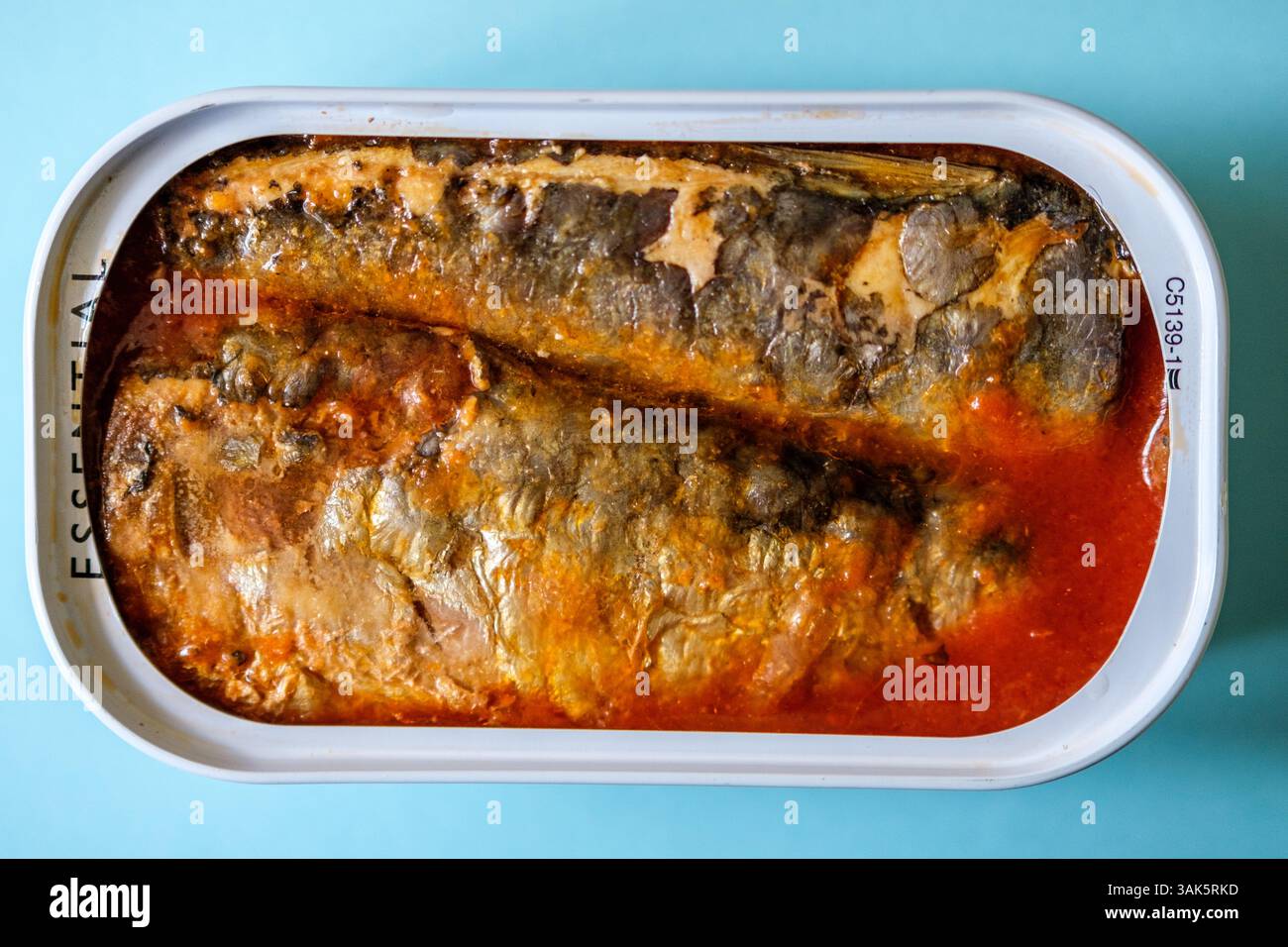 London UK, April 12 2025, Tin Of Essential Waitrose Sardines in Tomato ...