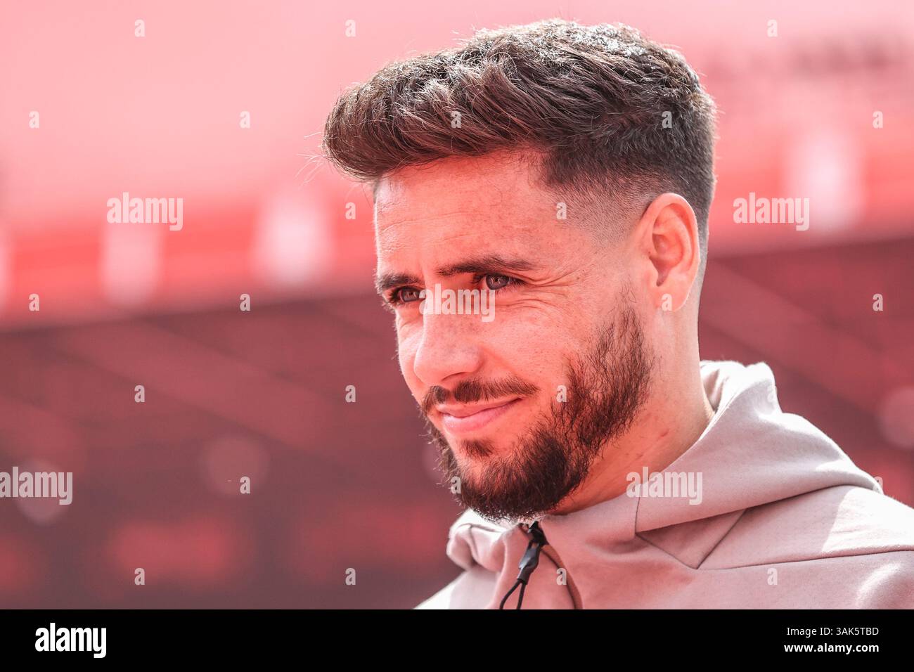 Nottingham, UK. 12th Apr, 2025. Álex Moreno of Nottingham Forest ...