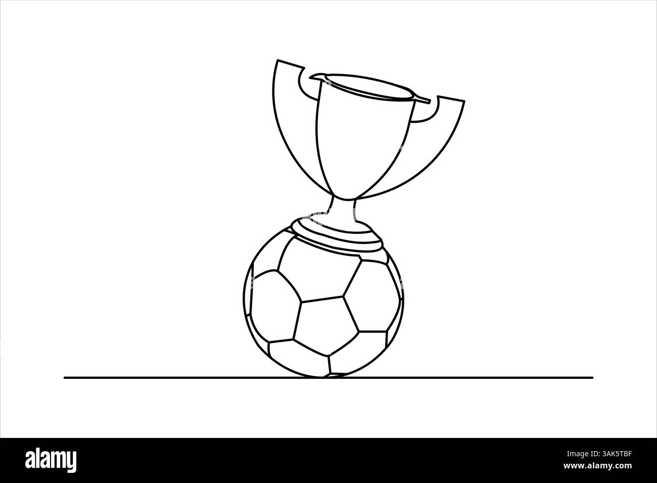 Football continuous one line art drawing of concept doodle style ...