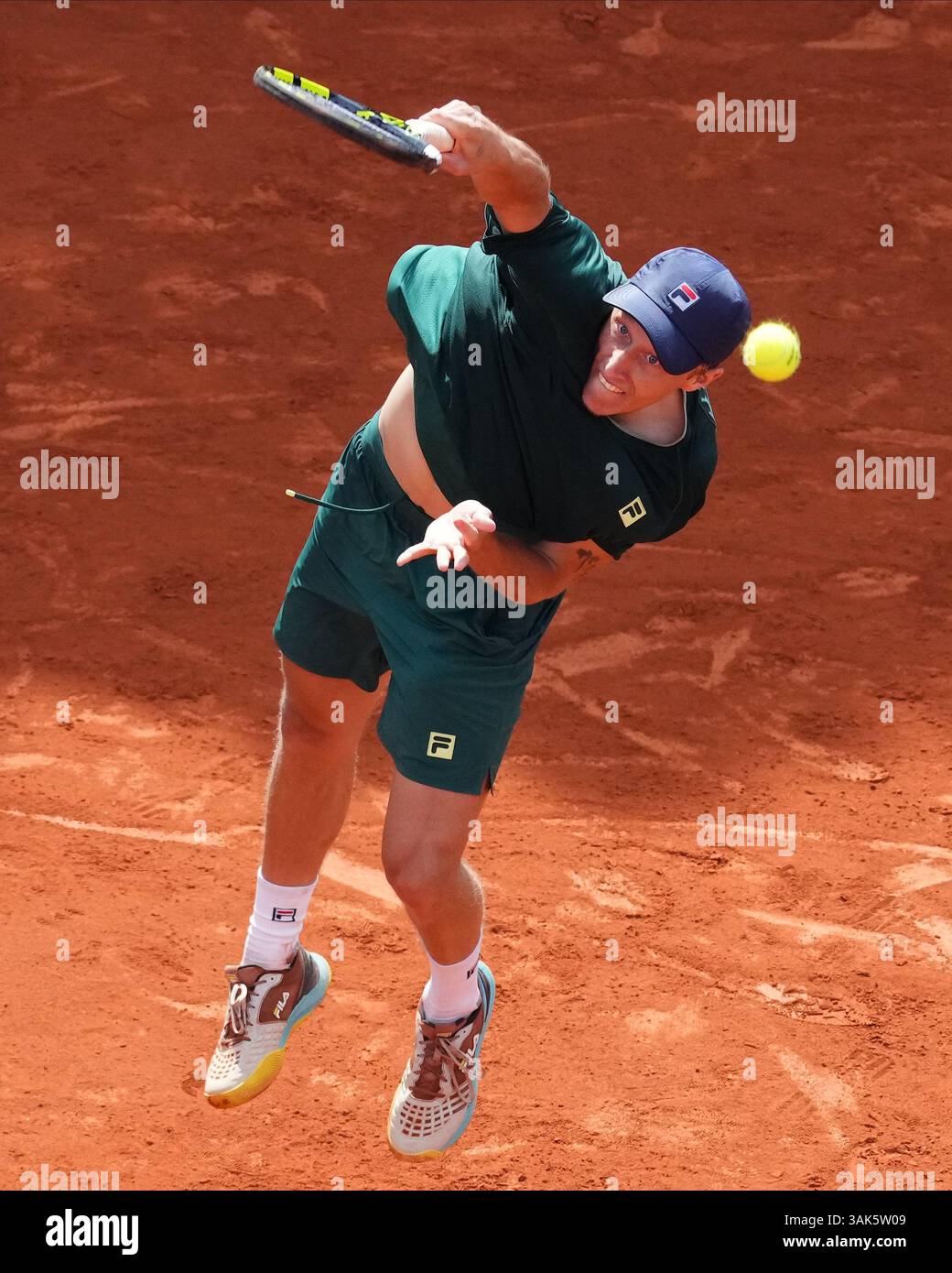 Barcelona, Spain. 12th Apr, 2025. Leo Borg of Sweden, Bjorn Borg's son ...