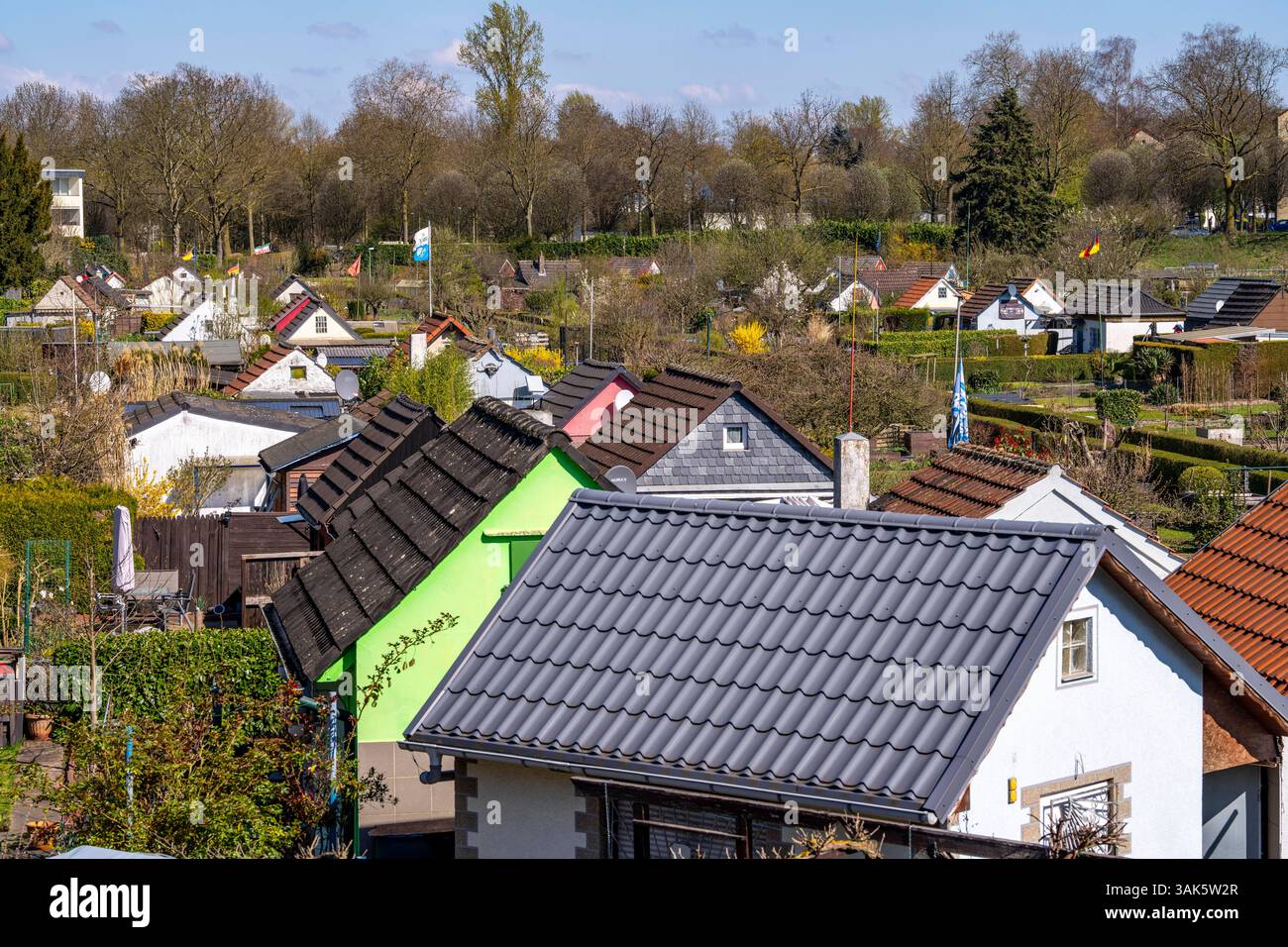 Kleingartenverein Carolinenglück e.V.in Bochum, Lauben und Grundstücke ...