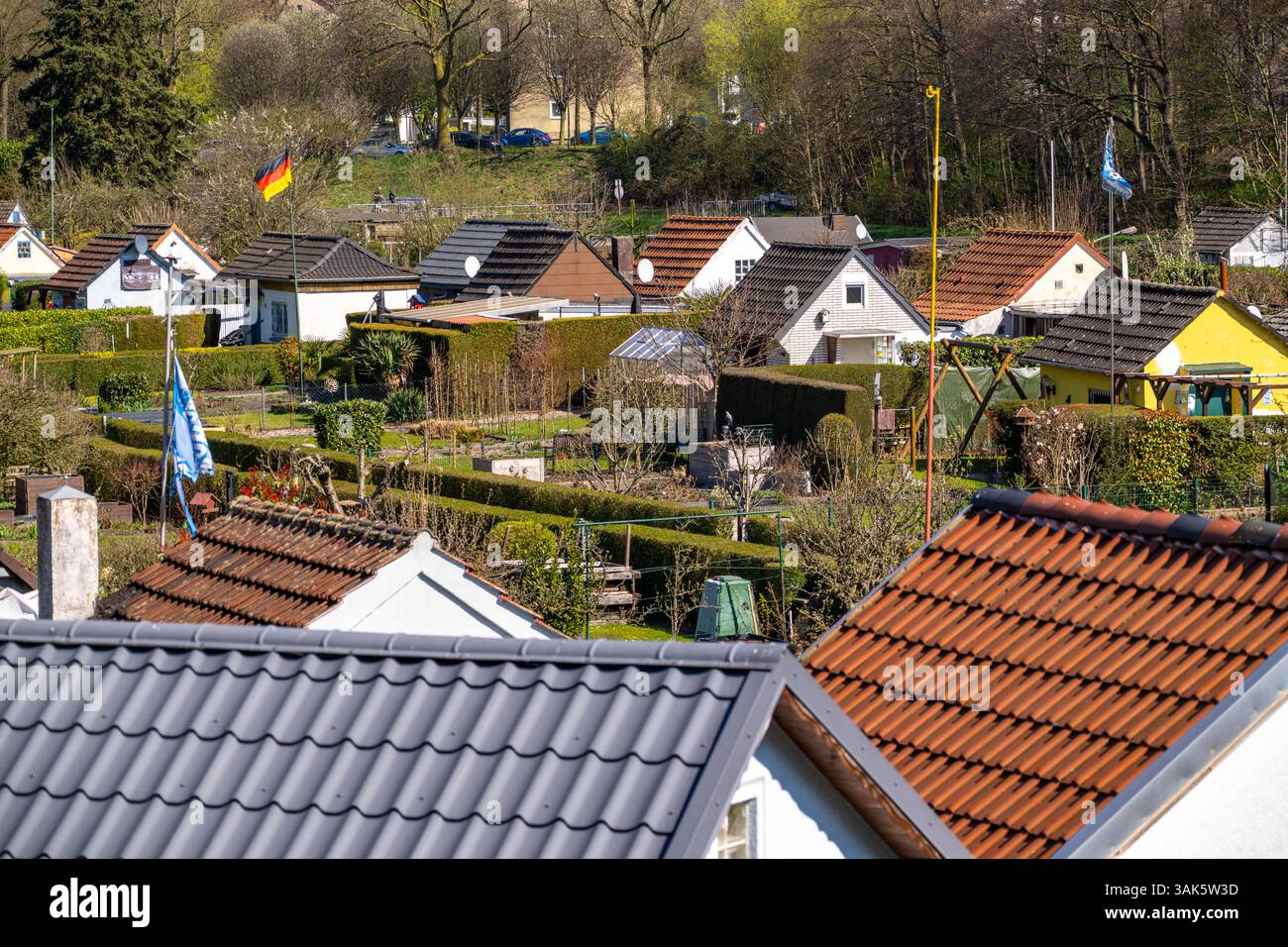 Kleingartenverein Carolinenglück e.V.in Bochum, Lauben und Grundstücke ...