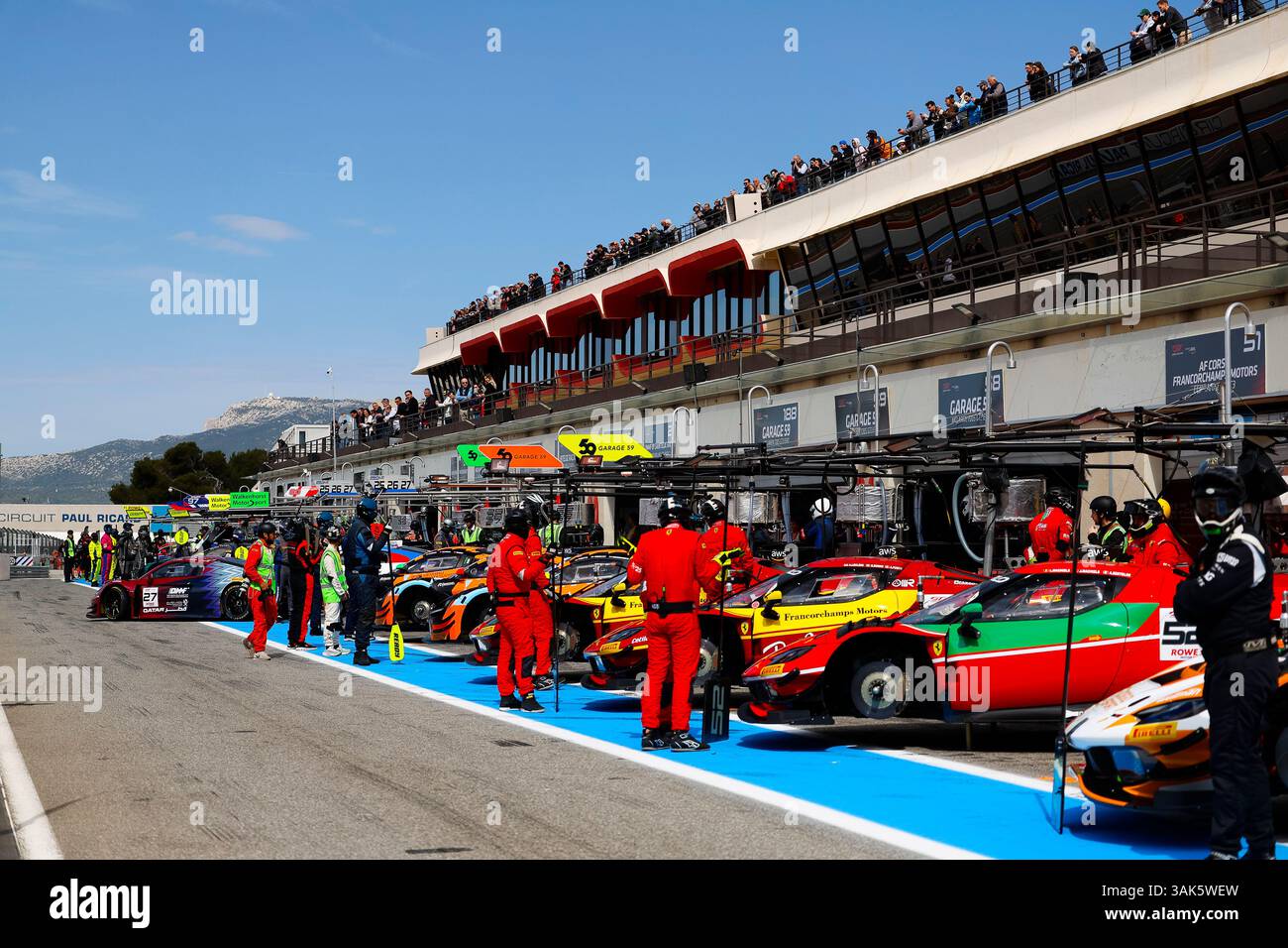 stand, pitlane during the 6 Hours of Paul Ricard 2025, 1st round of the ...