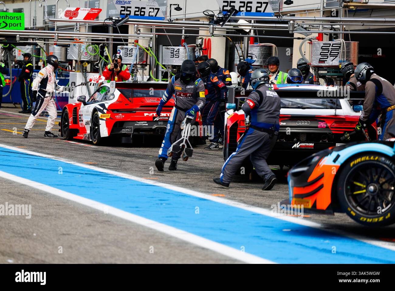 stand, pitlane during the 6 Hours of Paul Ricard 2025, 1st round of the ...