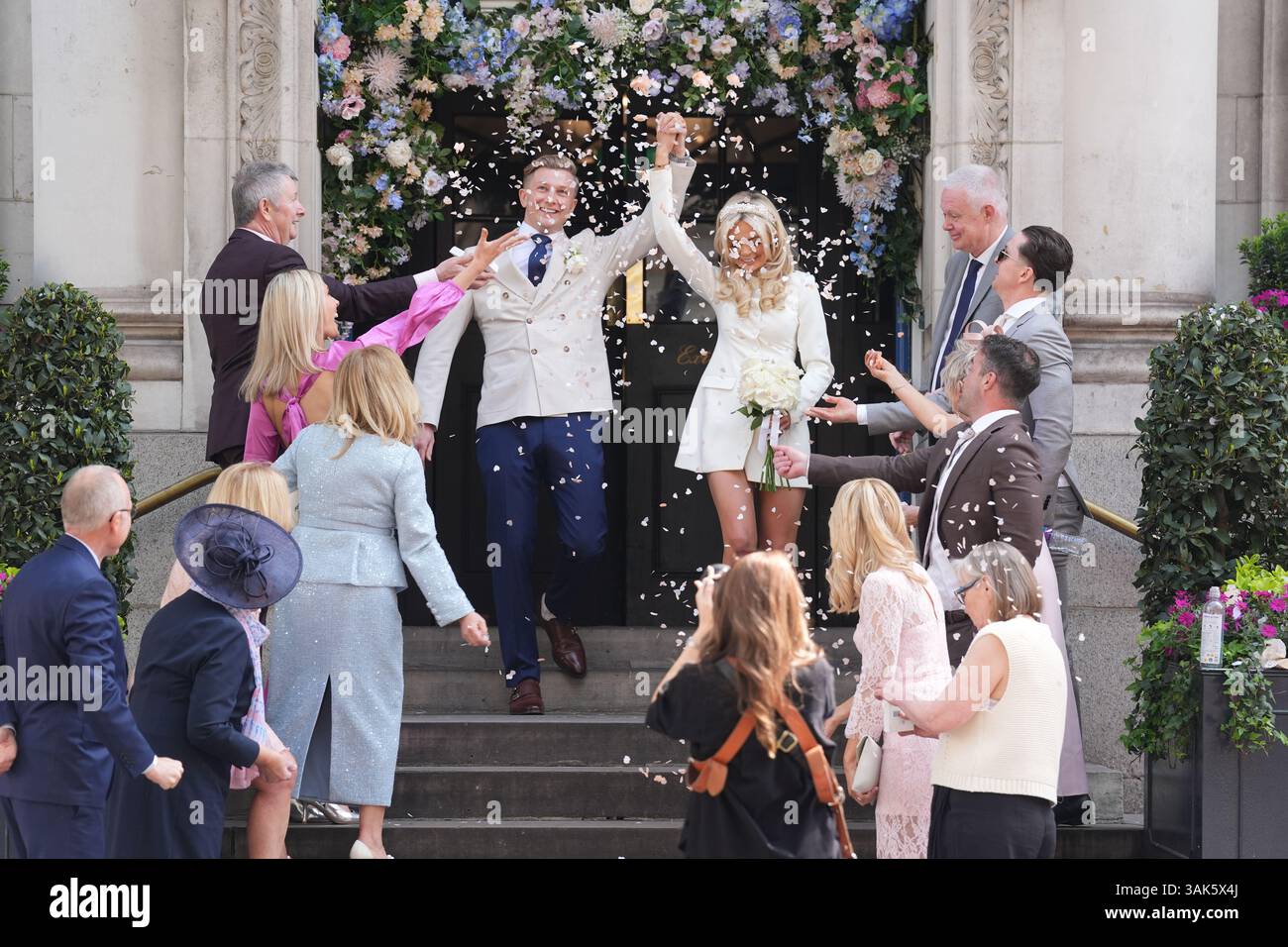 News broadcaster Ellie Costello and her new husband Gerard Durkan are ...