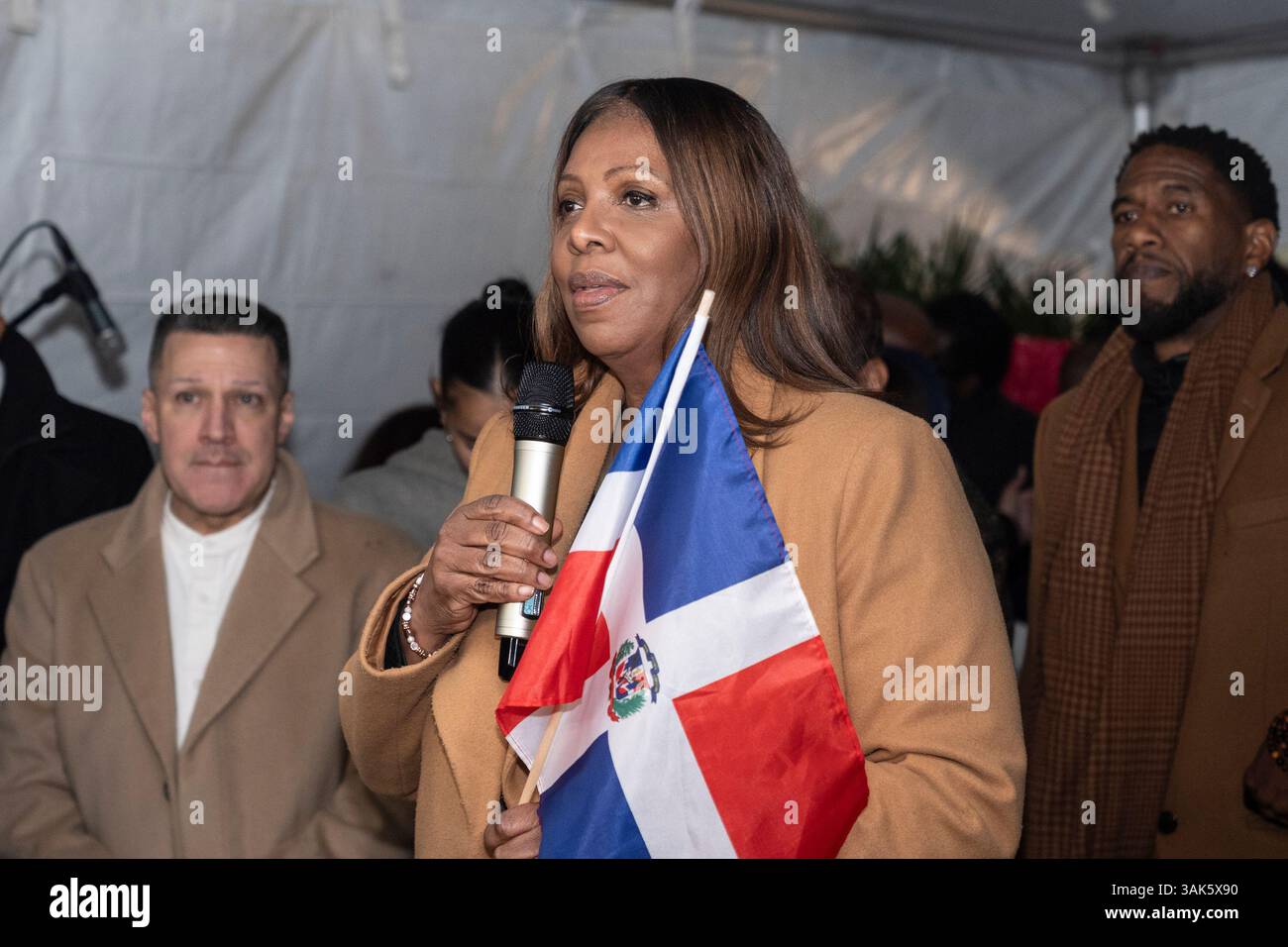 New York, New York, USA. 11th Apr, 2025. City Council Speaker Adrienne ...
