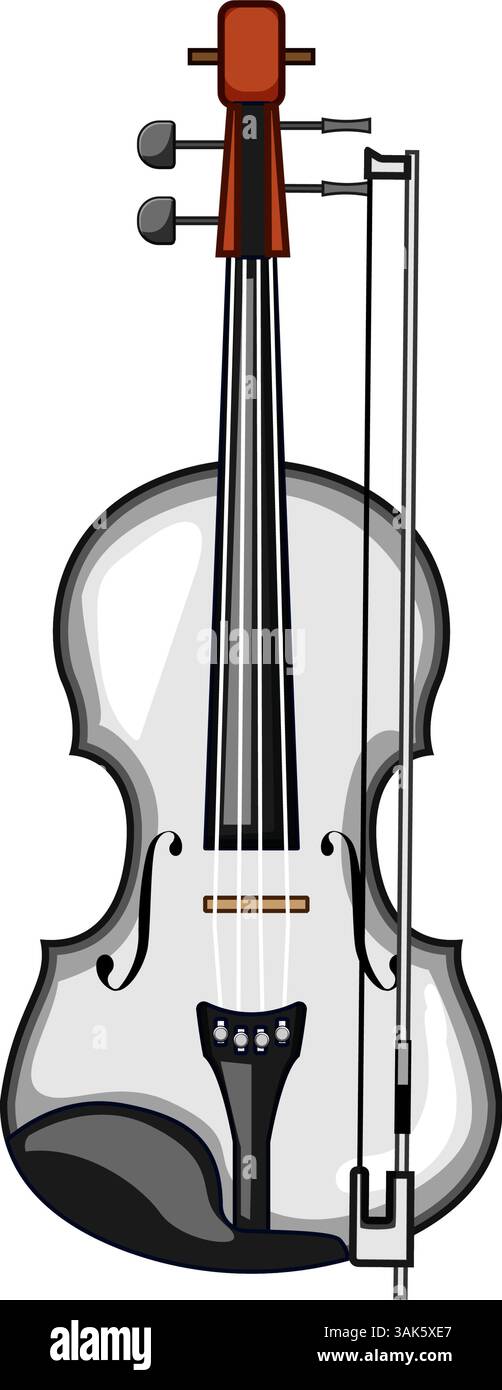bridge violin cartoon vector illustration Stock Vector Image & Art - Alamy