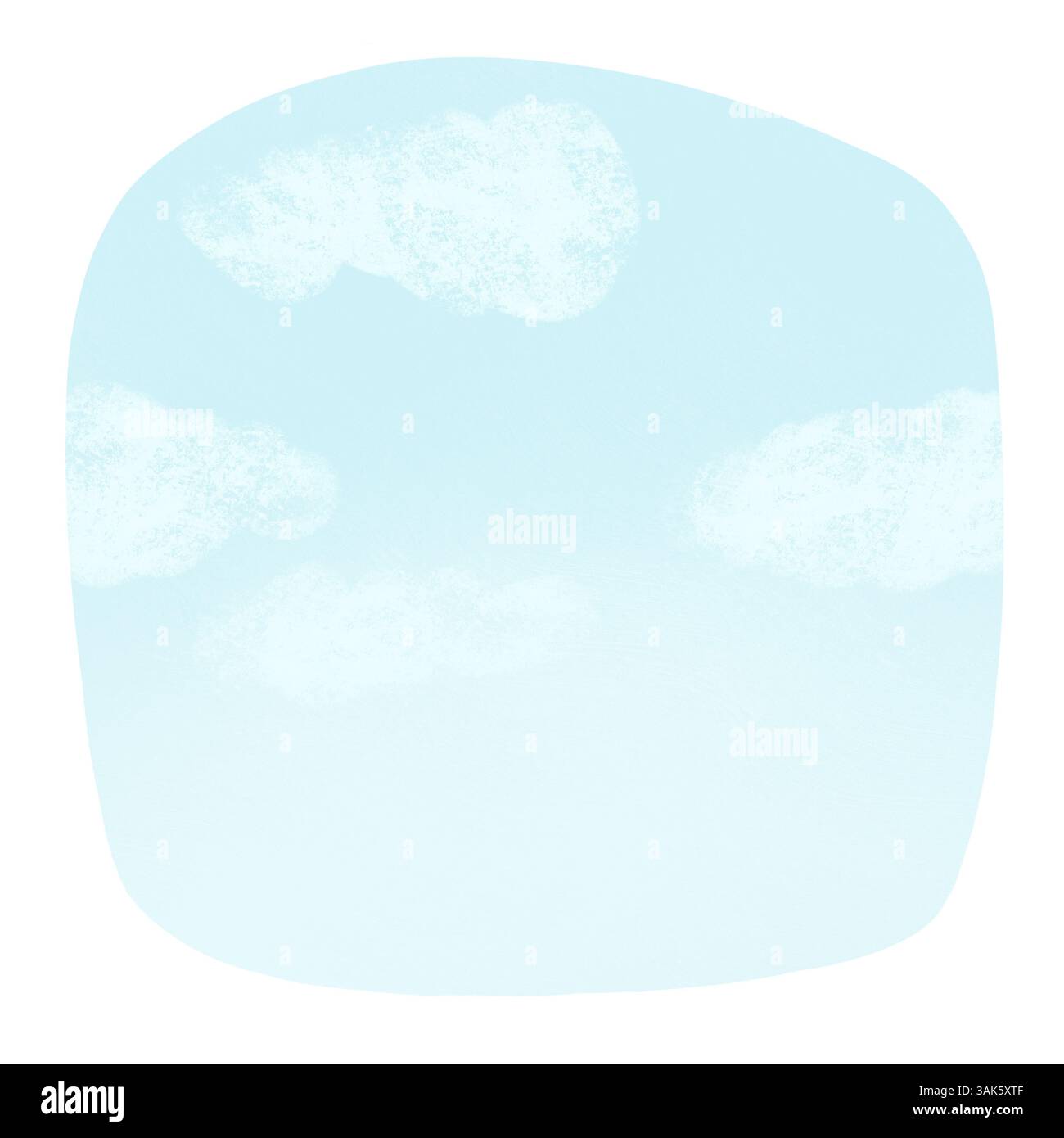 Pastel clouds on blue Cut Out Stock Images & Pictures - Alamy