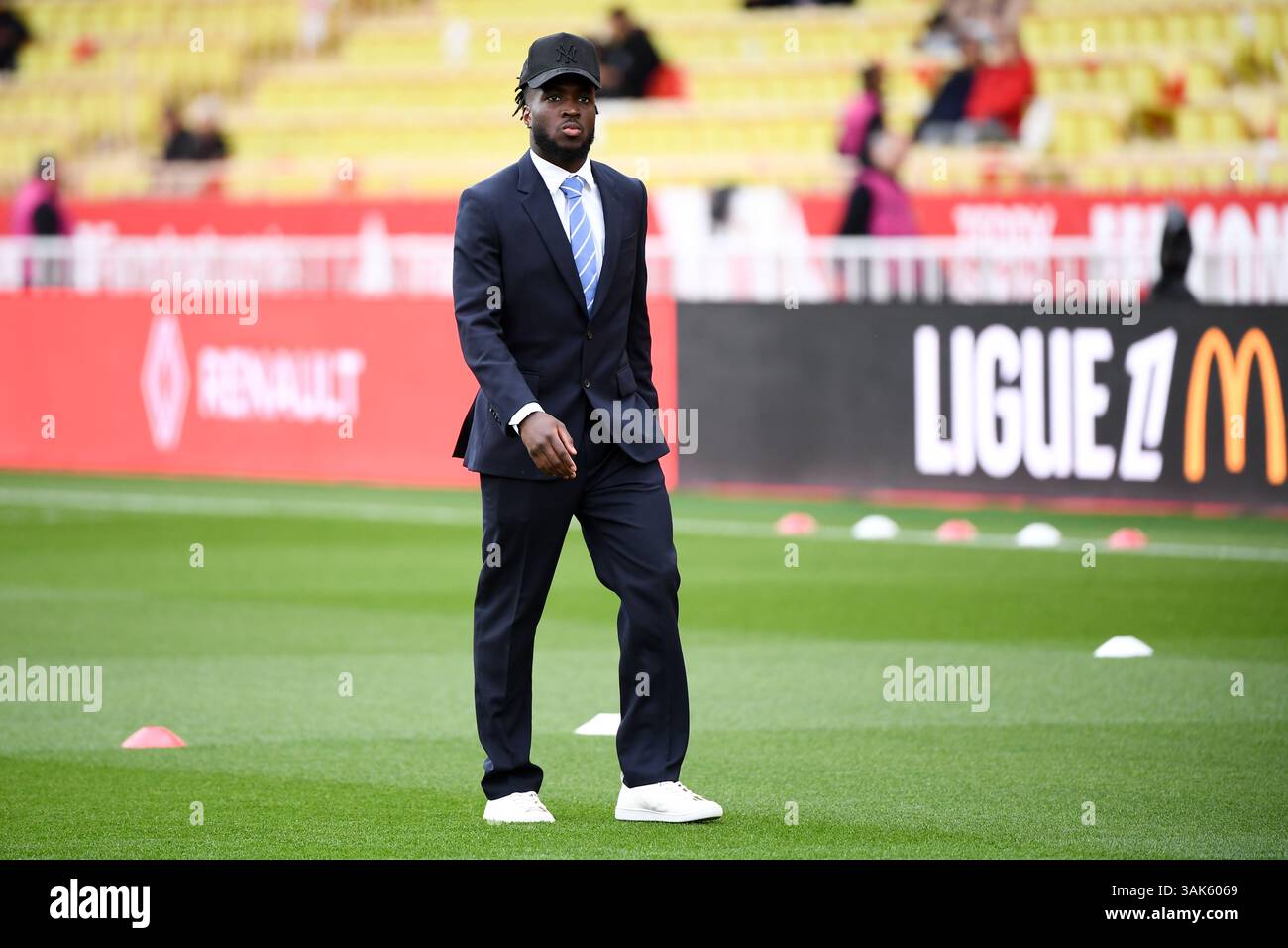 17 Jonathan ROWE (om) during the Ligue 1 match between Monaco and ...