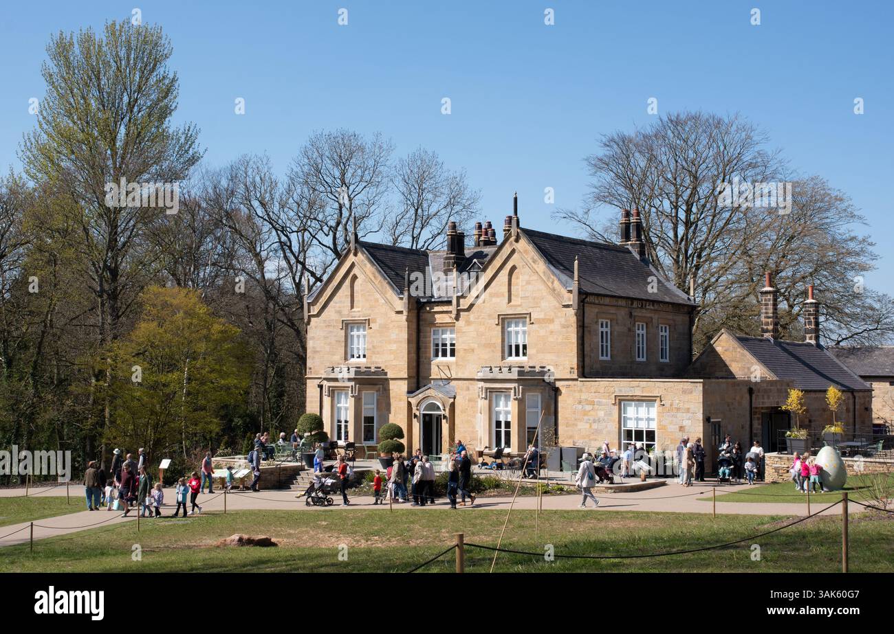 The former hotel the Harrogate Arms in RHS Harlow Carr Stock Photo - Alamy