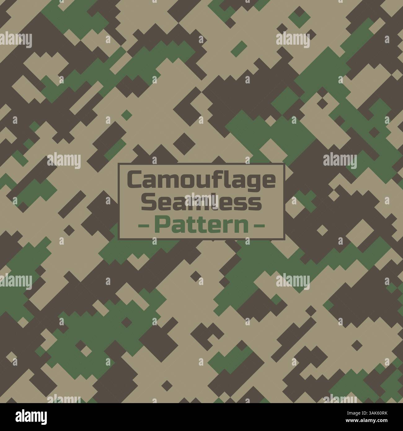 Digital camouflage seamless pattern vector Stock Vector Image & Art - Alamy