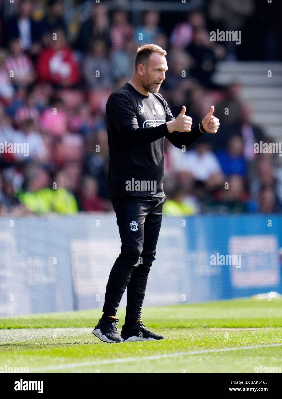 Southampton interim manager Simon Rusk during the Premier League match ...