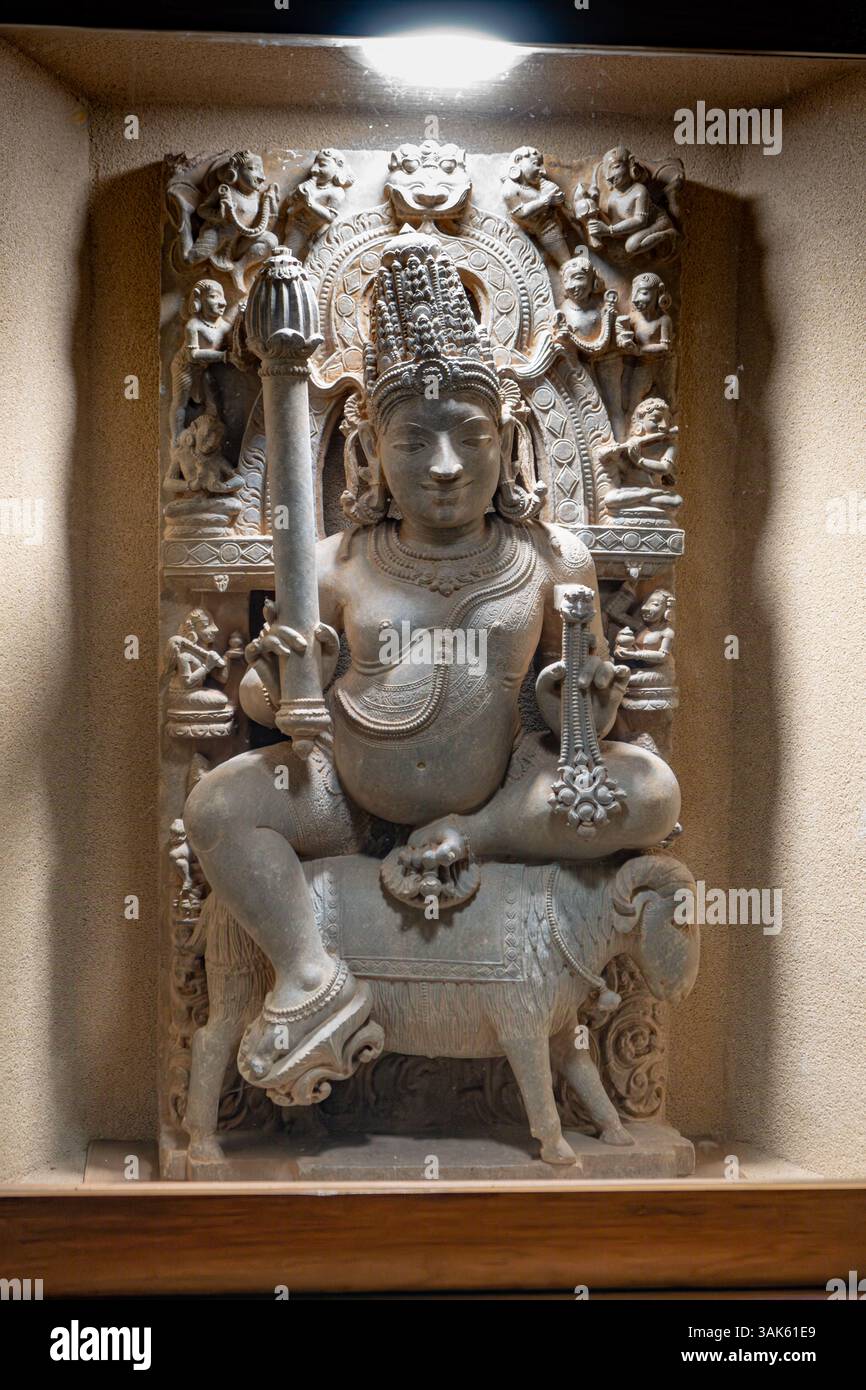 Kuvera. Bhubaneswar, 14th century AD Stock Photo - Alamy