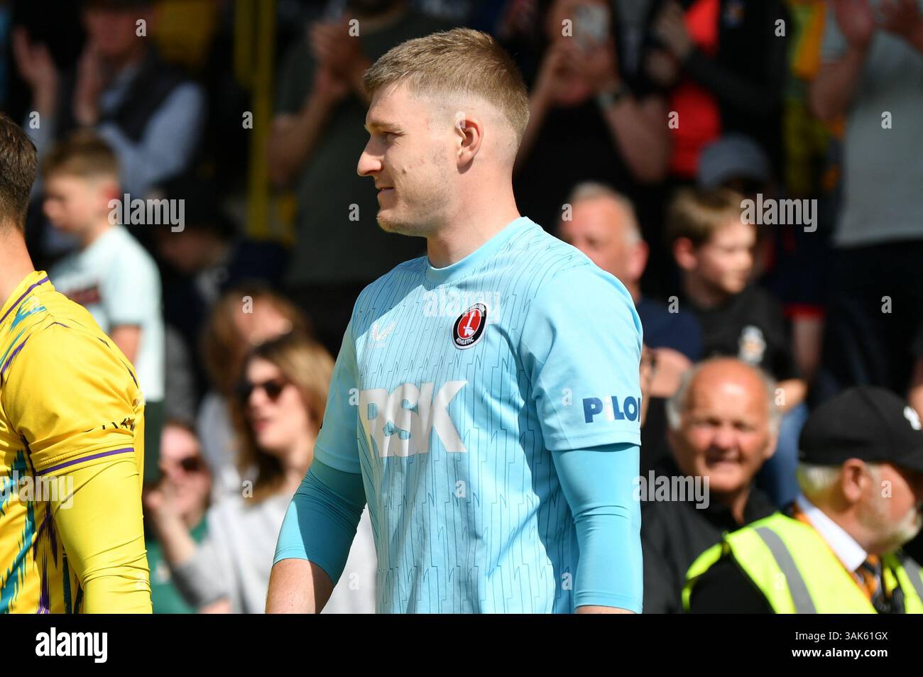 Cambridge, England. 12th Apr 2025. Will Mannion before the Sky Bet EFL ...