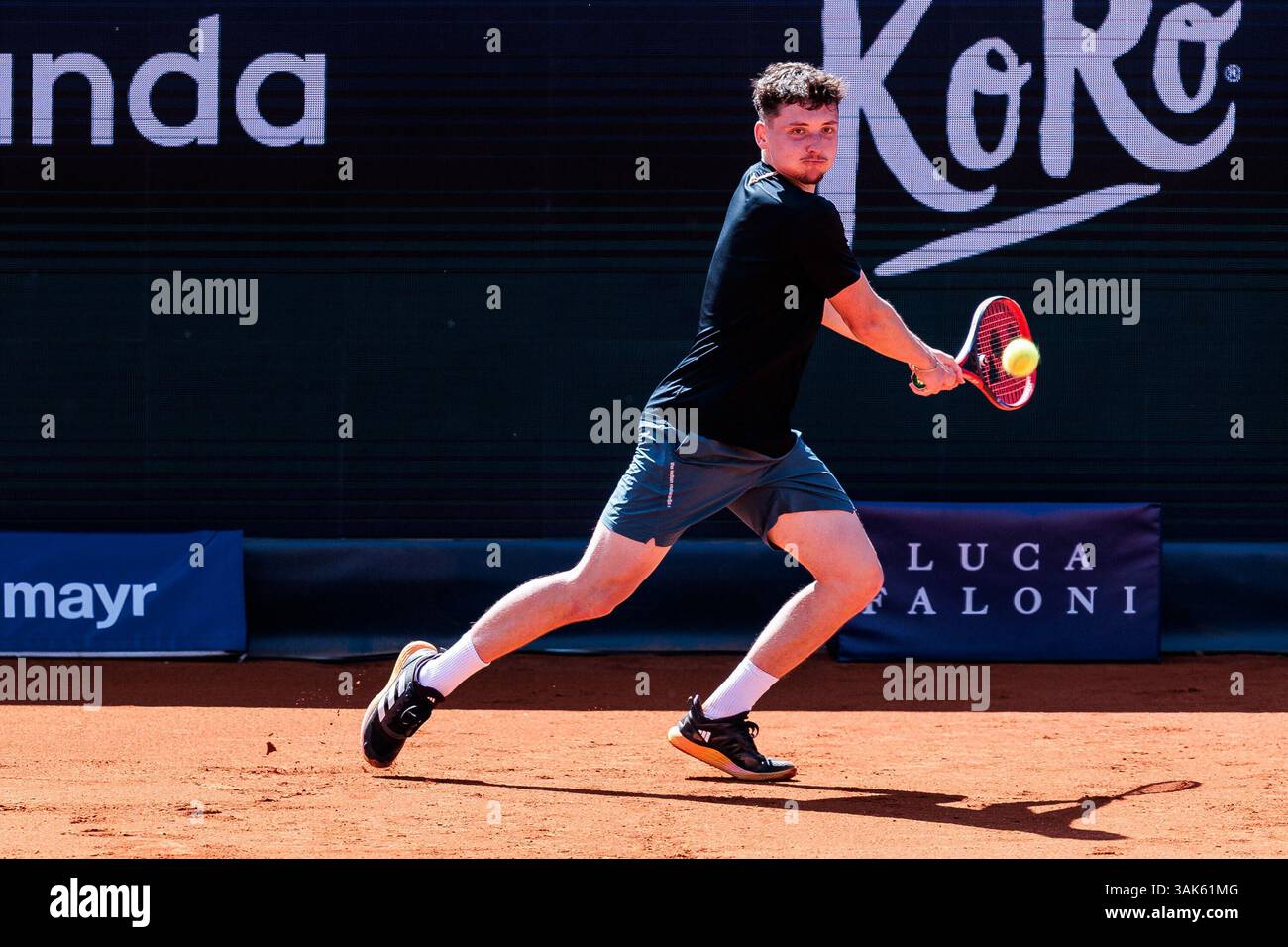 Max Hans Rehberg (Deutschland) im Match gegen Botic Van De Zandschulp ...