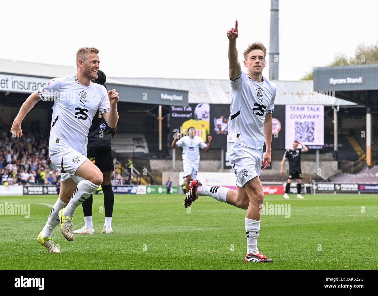 Port Vale's Jack Shorrock celebrates after scoring his sides first goal ...