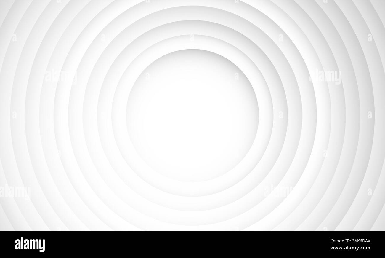 Abstract circle layers texture on white background with shadow Stock ...