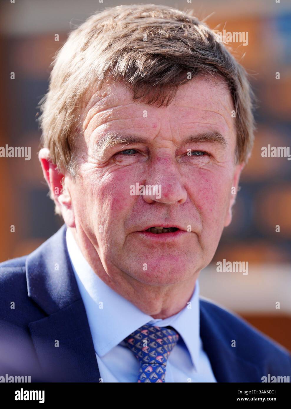 Trainer William Muir at Newbury Racecourse. Picture date: Saturday ...