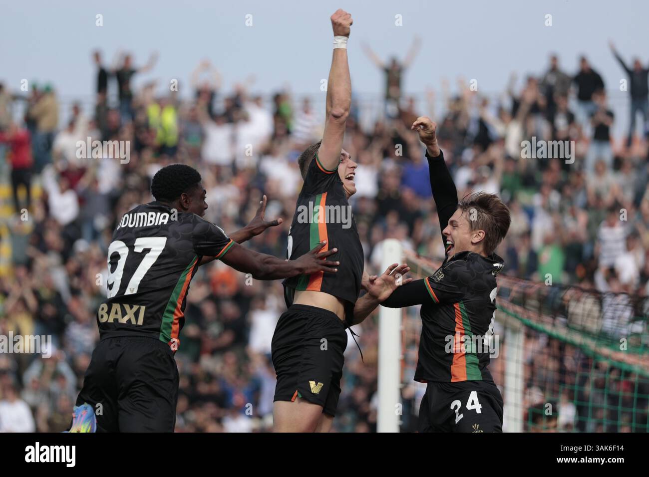 Venezia's DANIEL FILA celebrates after scoring a goal during the ...