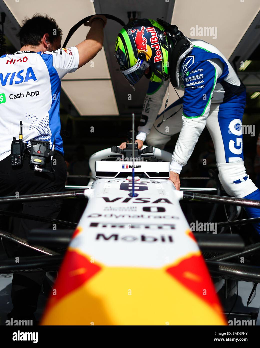 HADJAR Isack (fra), Visa Cash App RB F1 Team VCARB02, portrait during the Formula 1 Gulf Bahrain ...