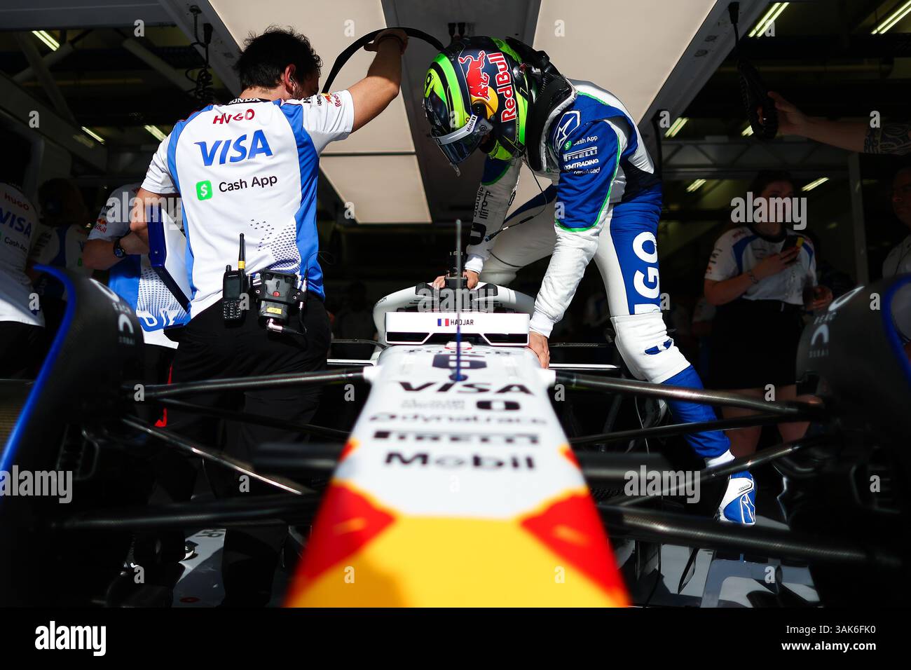 HADJAR Isack (fra), Visa Cash App RB F1 Team VCARB02, portrait during the Formula 1 Gulf Bahrain ...