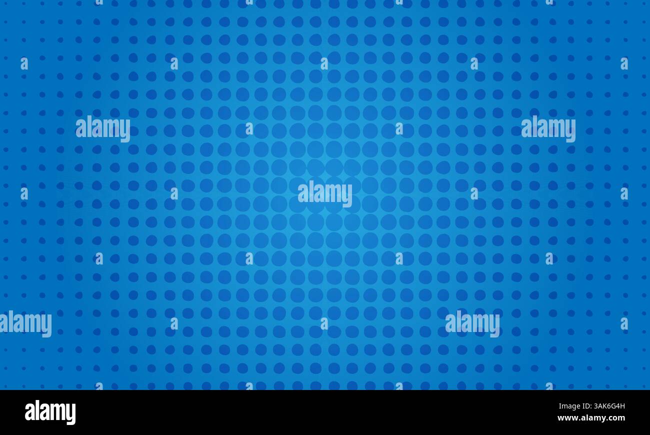 Blue abstract comic style background with light halftone effects vector ...