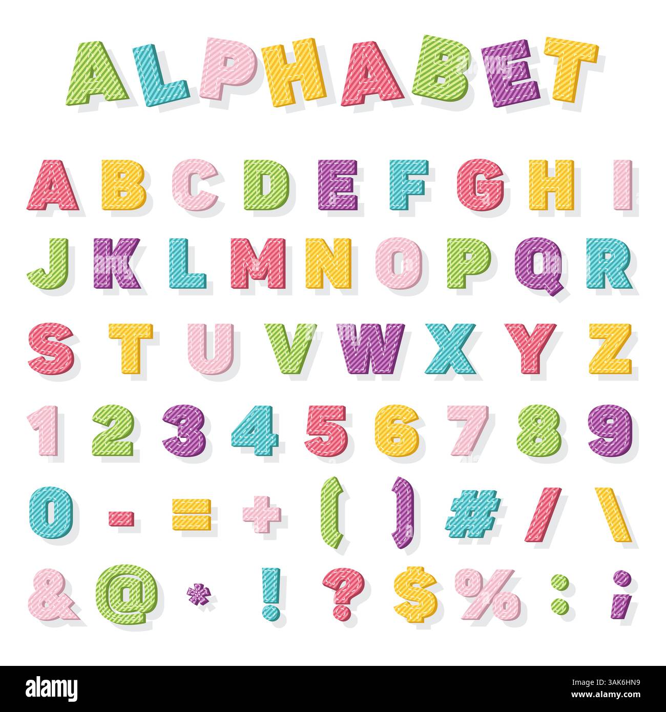 Neon font signs vector Cut Out Stock Images & Pictures - Alamy