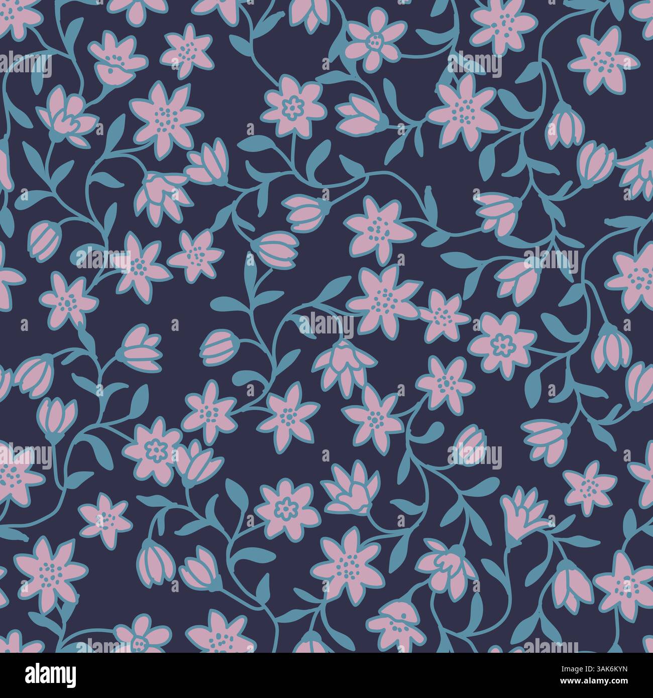 Modern vector textile design, all over seamless pattern wrapping paper ...