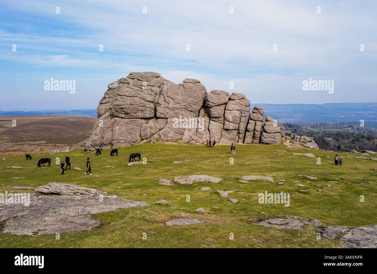 Haytor Rock, Dartmoor, Devon, England Stock Photo - Alamy