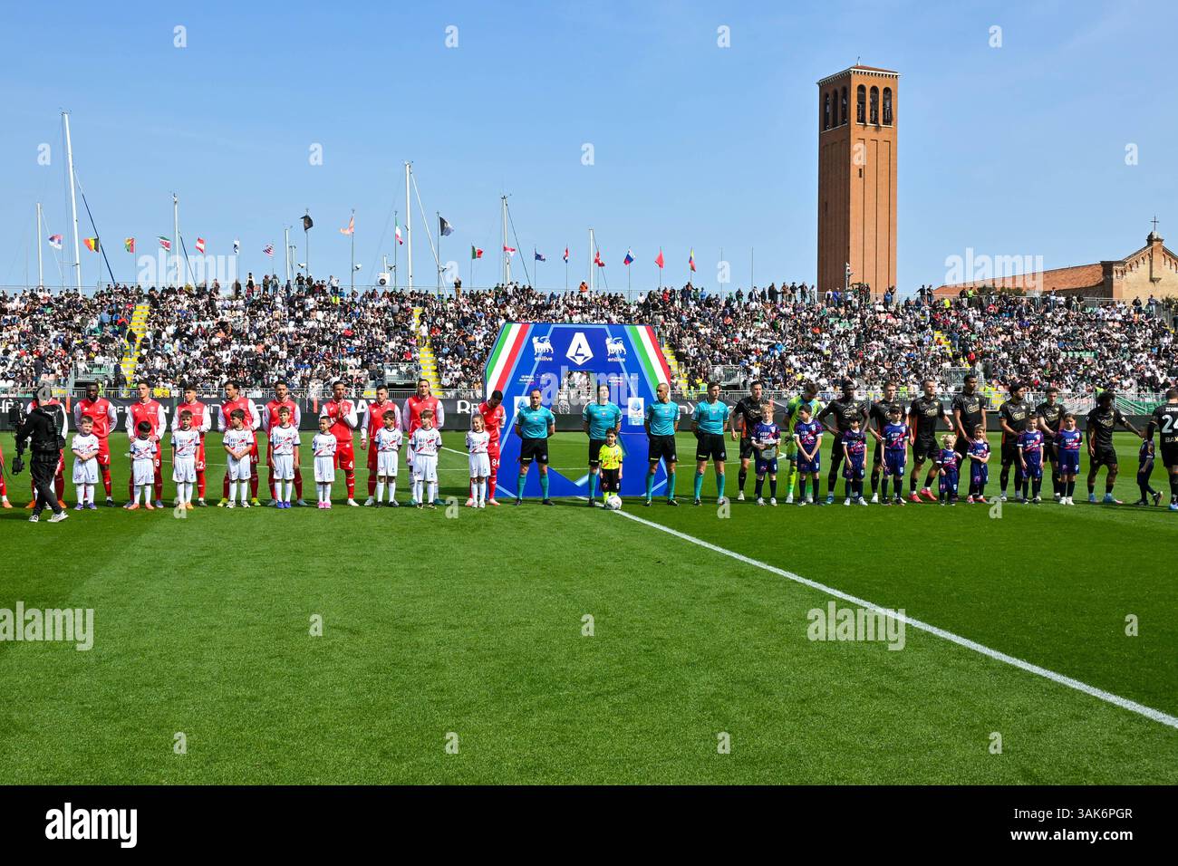 AC Monza's players during thirty-second Serie A soccer match between ...