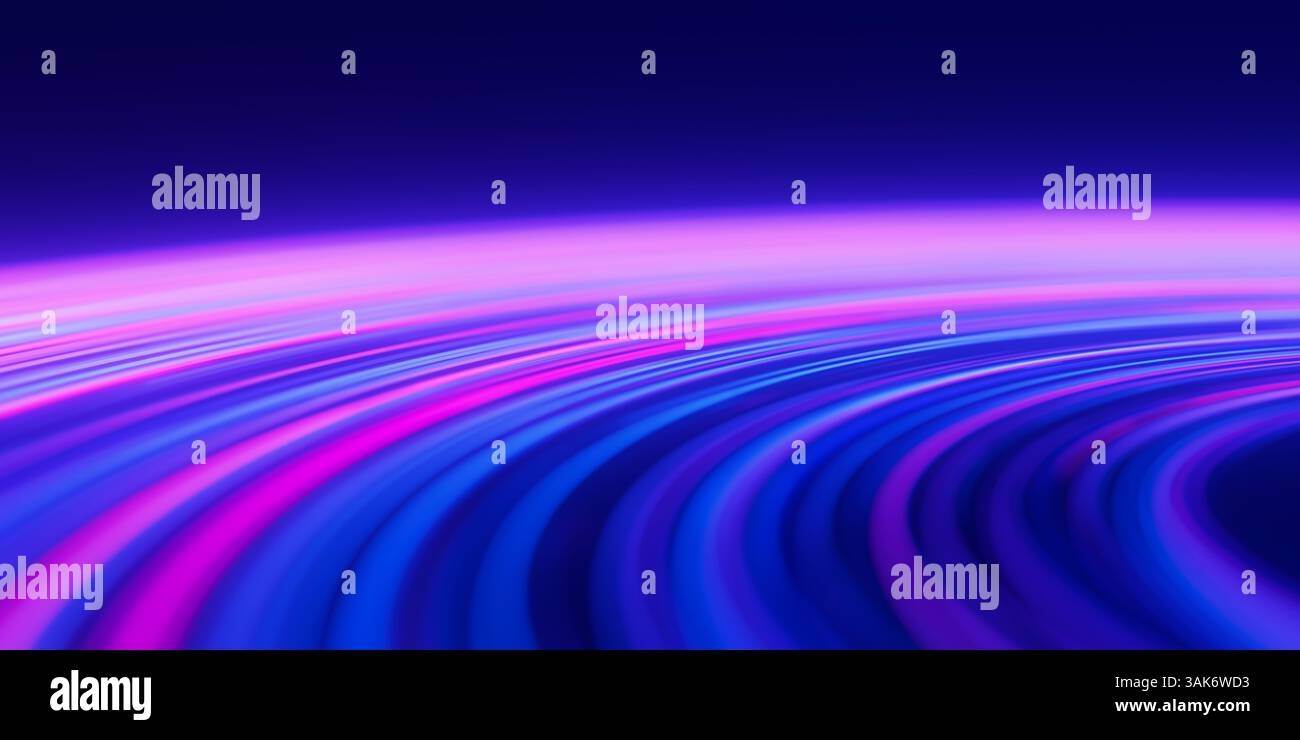 Extreme closeup of circular data light speed flow. Abstract round ...