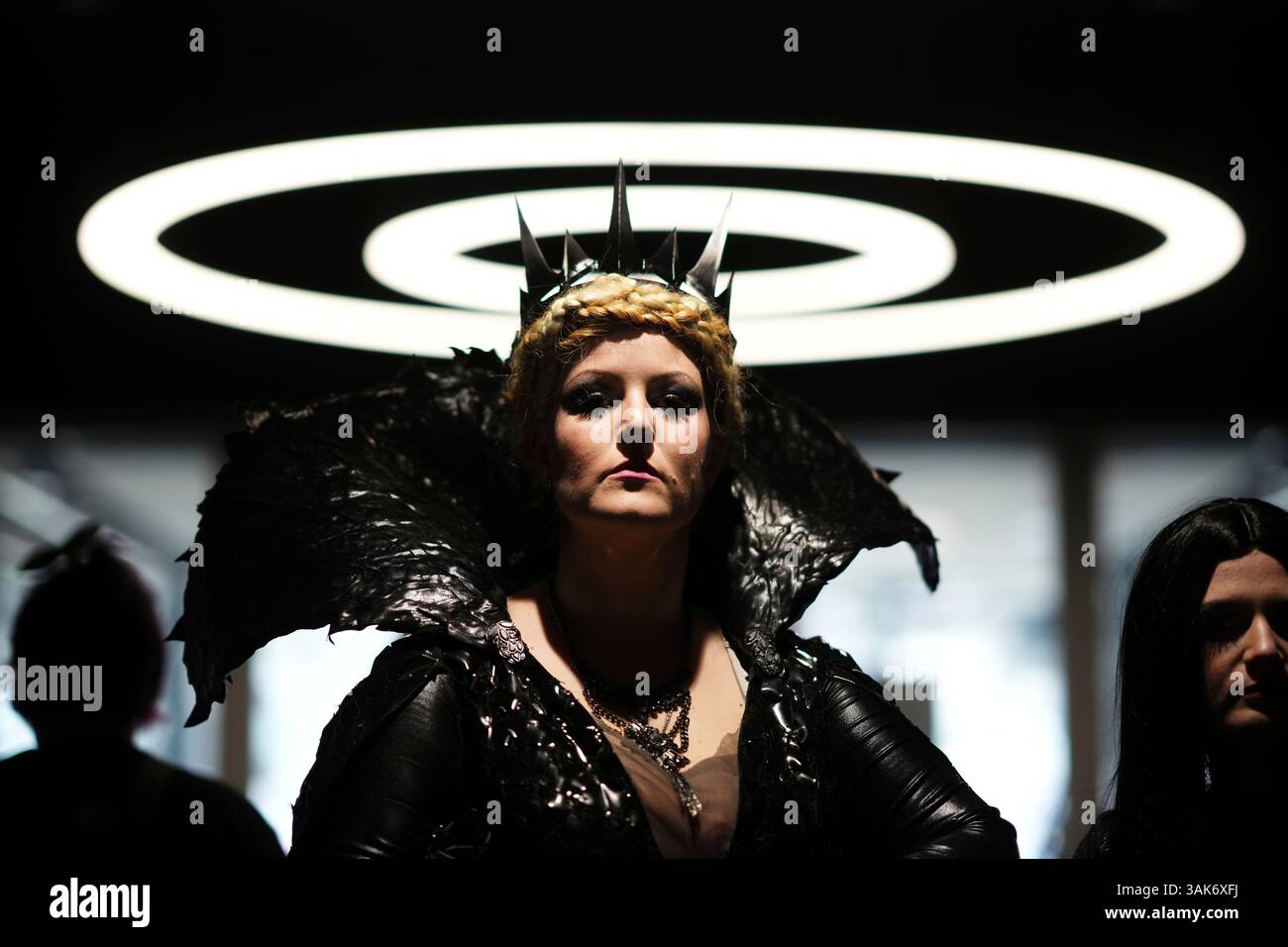 A cosplayer poses for a photo during the Comic Con event in Prague ...