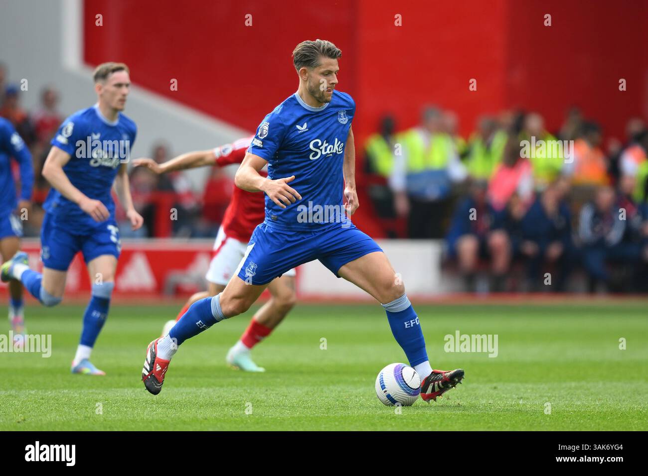 James Tarkowski of Everton in action during the Premier League match ...