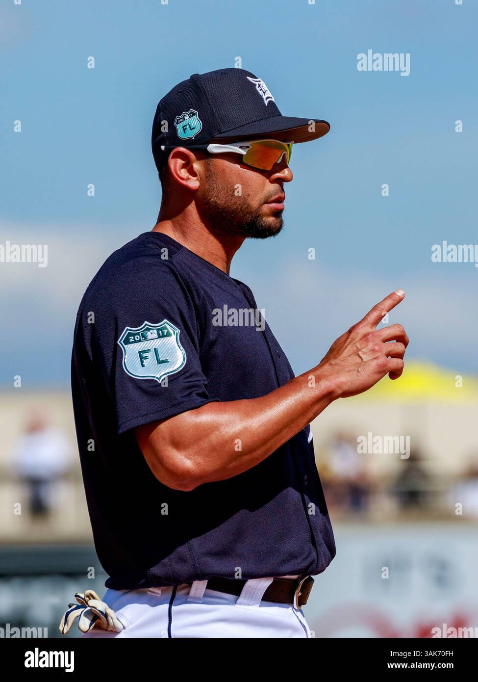 March 01, 2017 - Lakeland, Florida, USA- Detroit Tigers second baseman ...