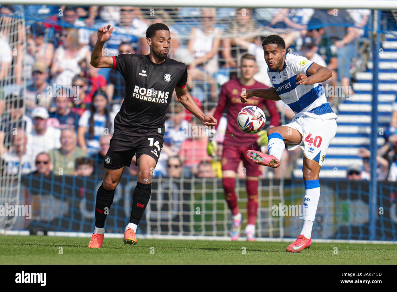 Jonathan Varane of Queens Park Rangers clears ball away from danger ...