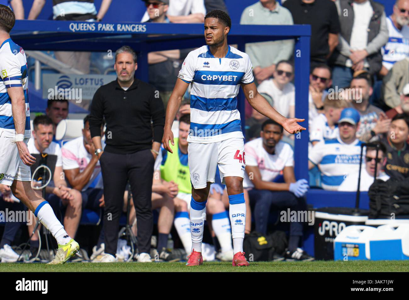 Jonathan Varane of Queens Park Rangers during the Sky Bet Championship ...