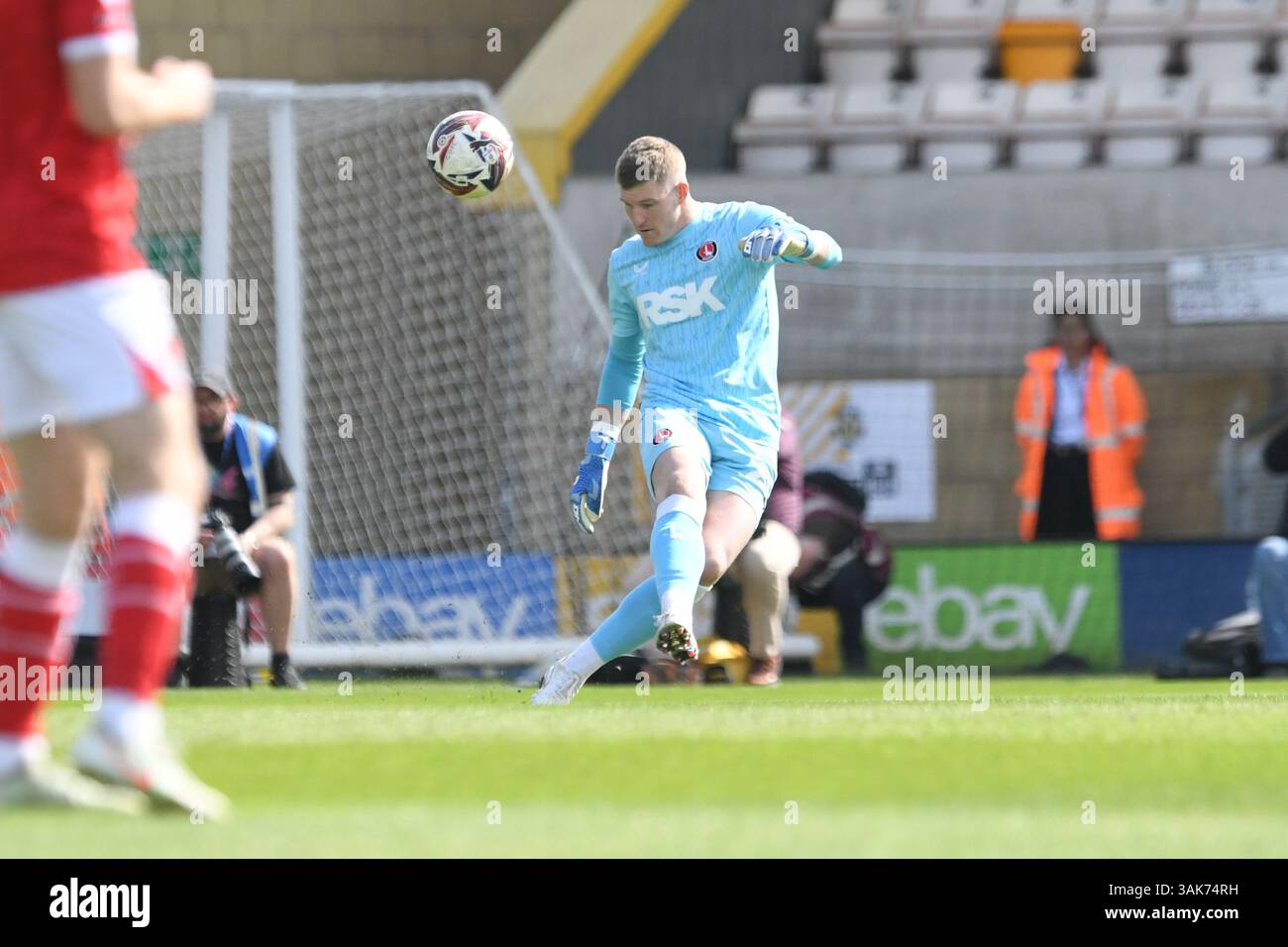 Cambridge, England. 12th Apr 2025. Will Mannion during the Sky Bet EFL ...