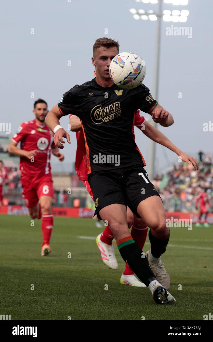 April 12, 2025, Venezia, Veneto, Italy: Veneziaâ€™s DANIEL FILA during ...