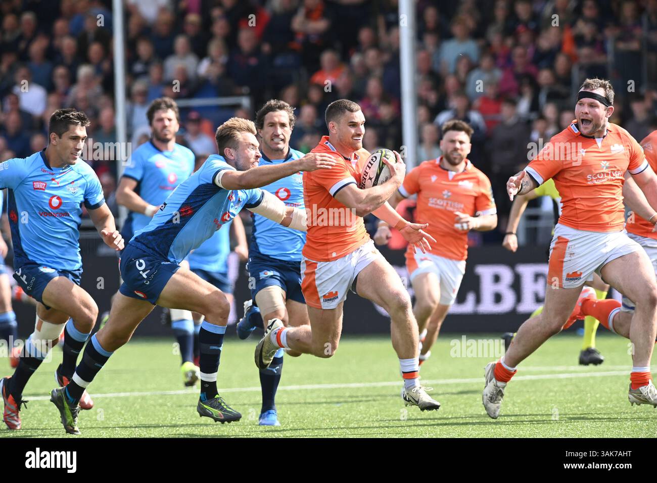 Hive Stadium Edinburgh.Scotland, UK. 12th Apr, 2025. EPCR Challenge Cup ...