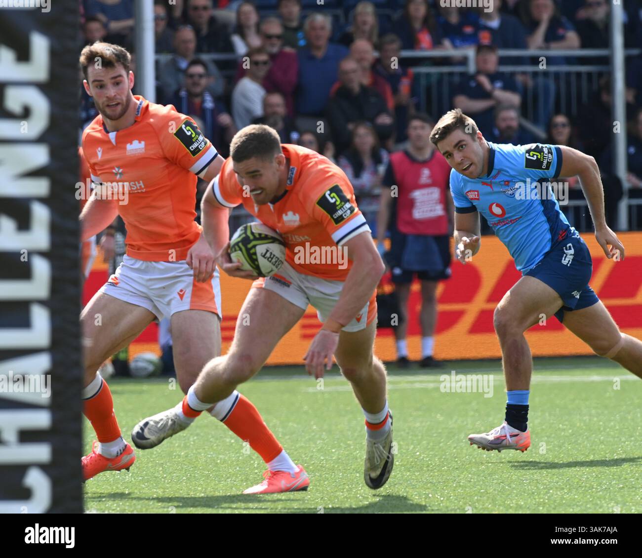 Hive Stadium Edinburgh.Scotland, UK. 12th Apr, 2025. EPCR Challenge Cup ...